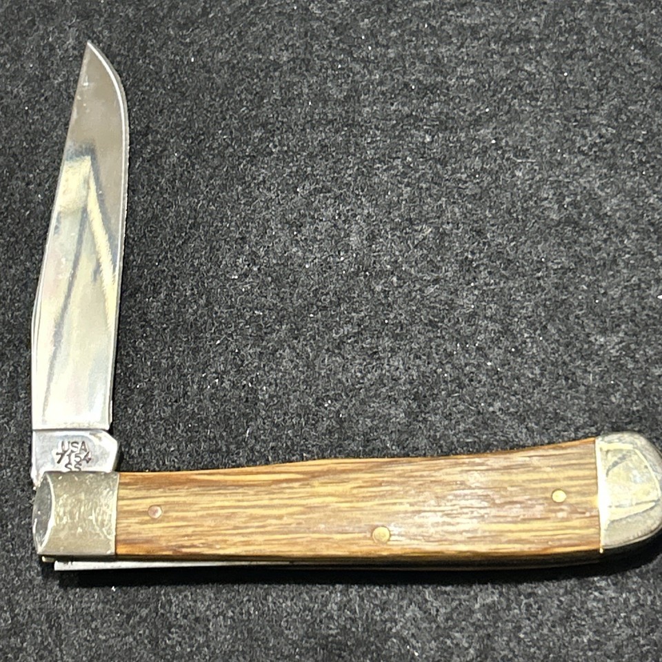 Case XX 2006 Usa Single Blade Trapper With Oak Handles | eBay