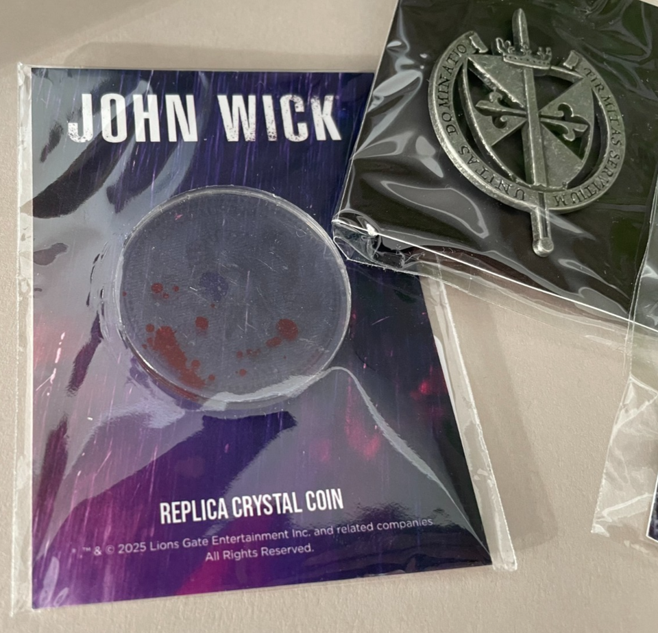 John Wick Lionsgate Translucent Blood Splatter Coin Marquis Pin ...
