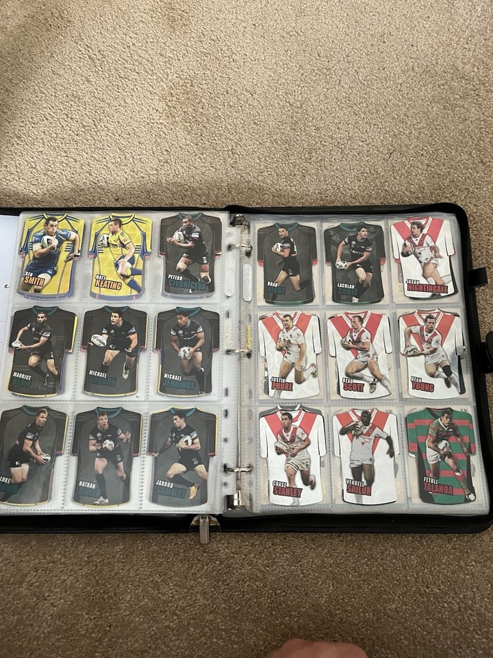NRL 2009 Select Champions Folder With Full Base Set And Many Rare Cards ...