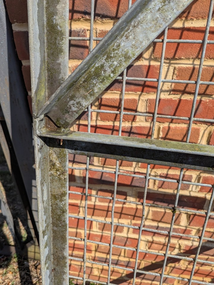Galvanised Steel Mesh Gate | eBay UK