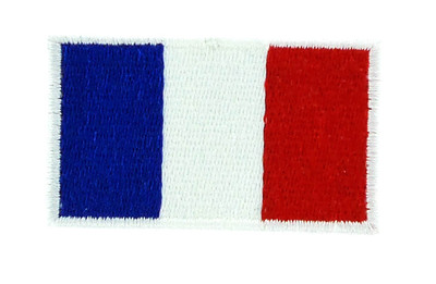 FLAG PATCH PATCHES FRANCE FRENCH for BACKPACKS IRON ON EMBROIDERED ...