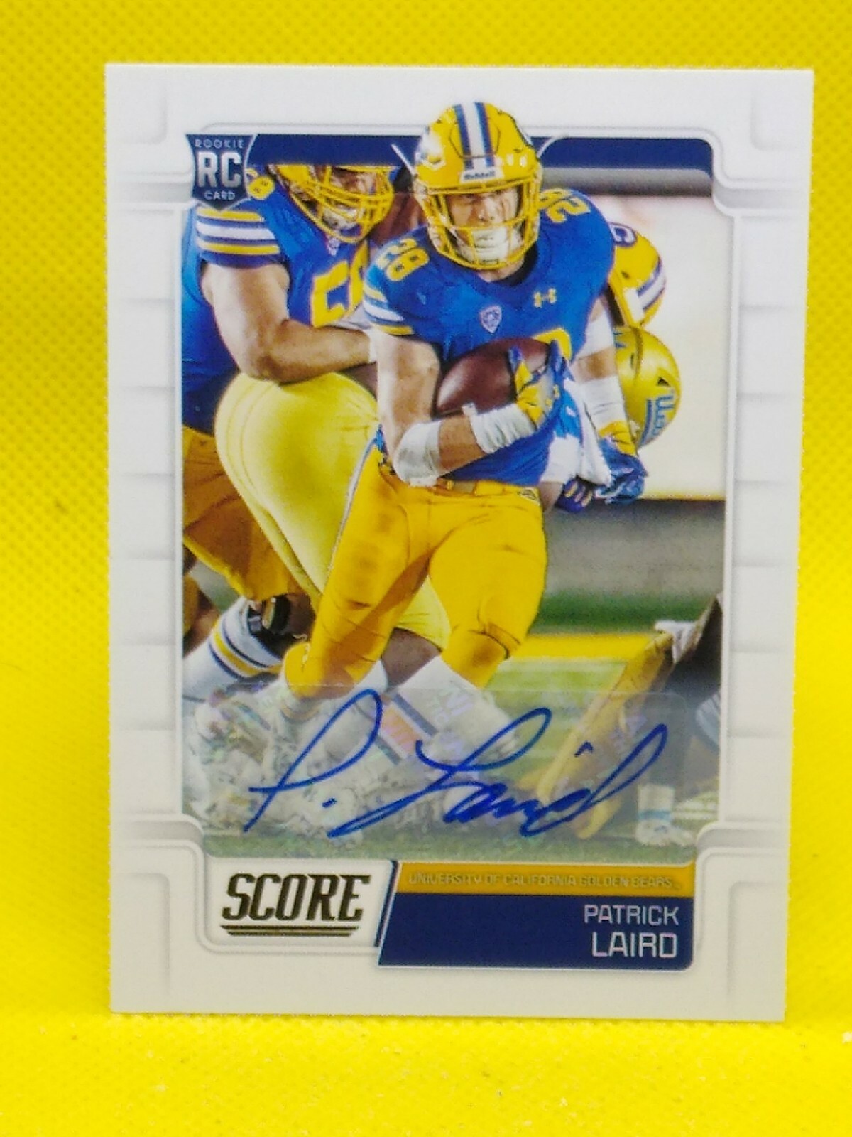 Patrick Laird 2019 Score ROOKIE AUTOGRAPH #439 California Golden Bears ...