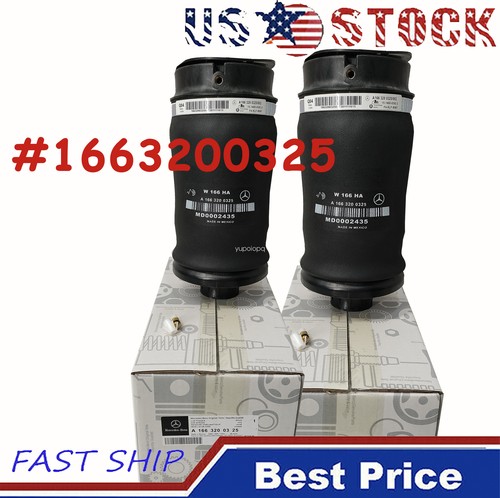 2X Rear Pair Air Bag Suspension Springs For 2007-2016 Mercedes GL450 ...