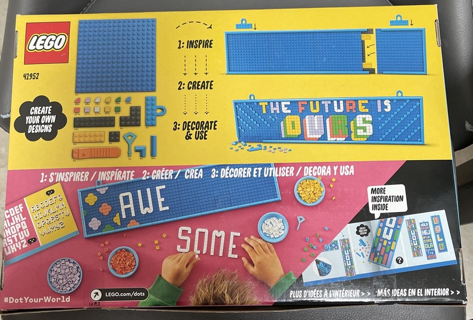 LEGO Dots Big Message Board Set #41952 DIY Craft Creation Decor Kit ...