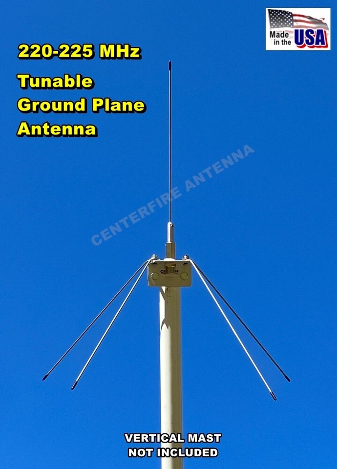 1.25 Meter Base Station Radio Antenna, Tunable, Made in the USA, 220 ...