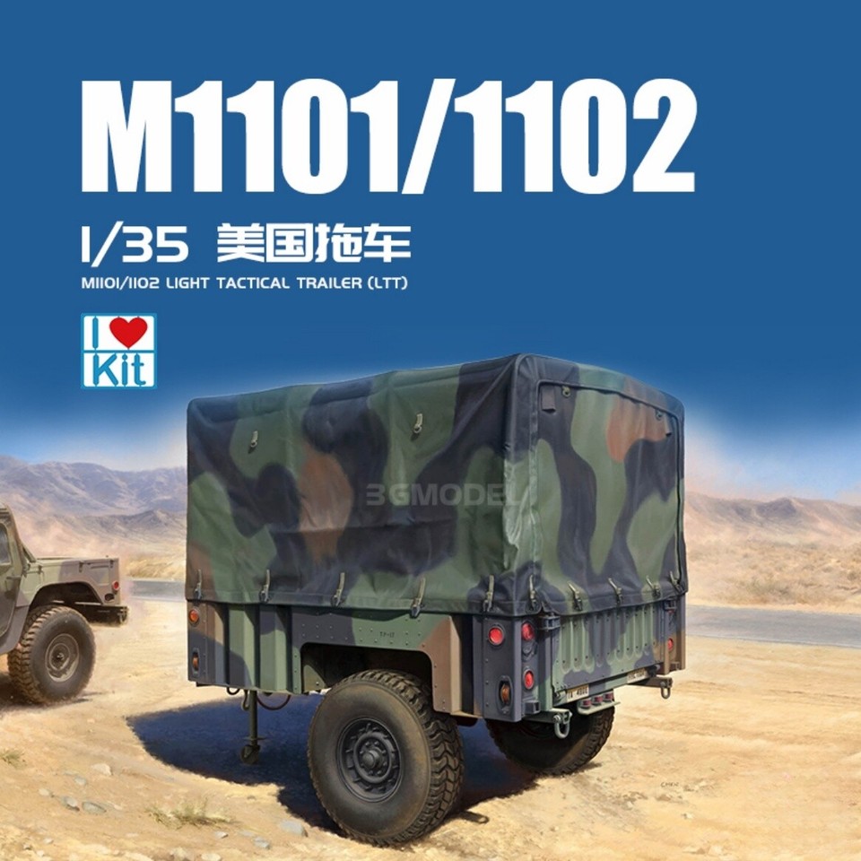 Trumpeter 63566 1:35 Scale M1101/M1102 Light Tactical Trailer（LTT ...