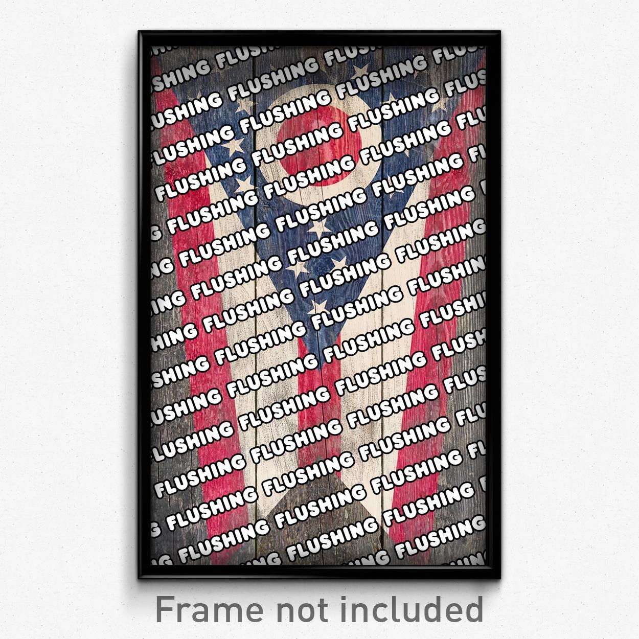 Flushing Ohio Poster (OH City Souvenir 11x17 Town Print) | eBay