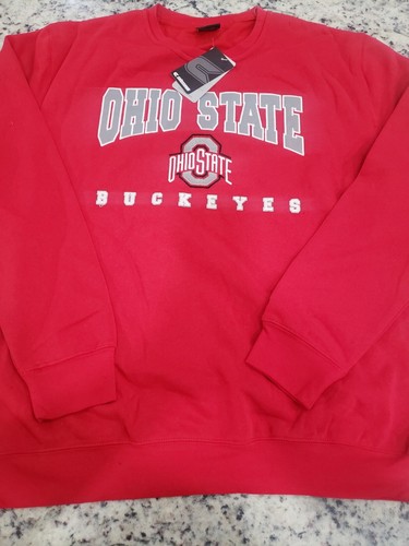 OHIO STATE BUCKEYES RED CREW NECK SWEATSHIRT MENS SIZE XL COLOSSEUM | eBay