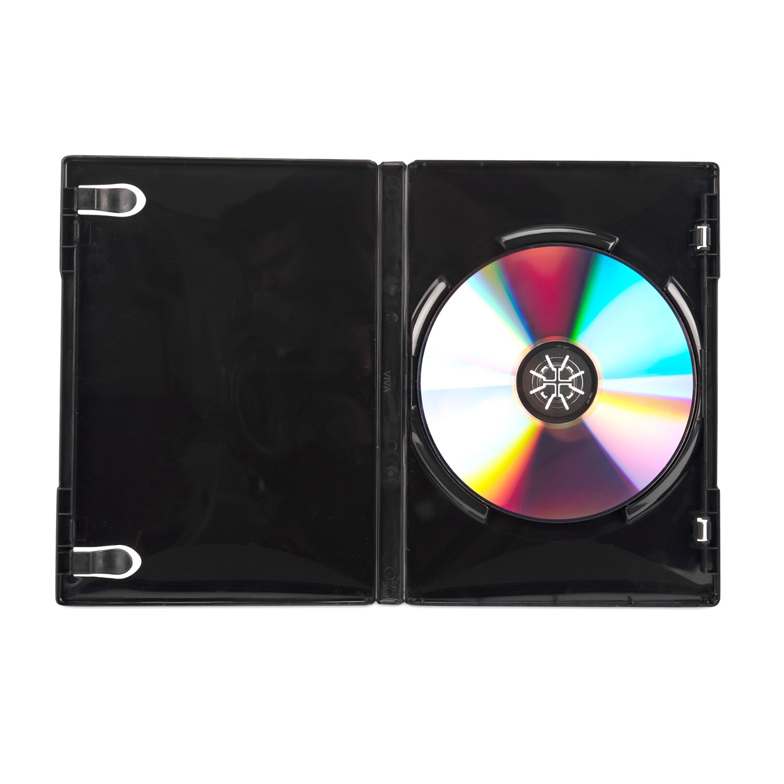 10 Black Single DVD Cases – with 14 mm Spine Durable Plastic Case for 1 ...