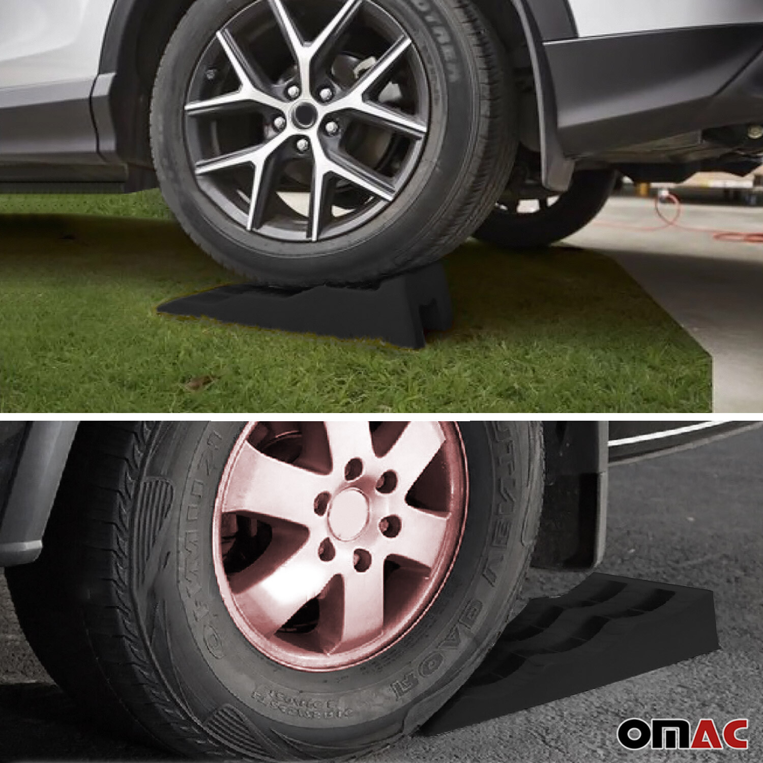 4 Pcs Set Multi-Level Ramps For RV Trailer Camper Car Wheel Chocks ...