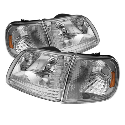 SPYDER Xtune Ford F150 97-03 / Expedition 97-02 Crystal Headlights w ...