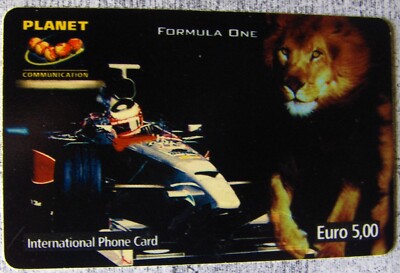 Expired Prepaid Phone International Calling Card FORMULA ONE, Italy | eBay