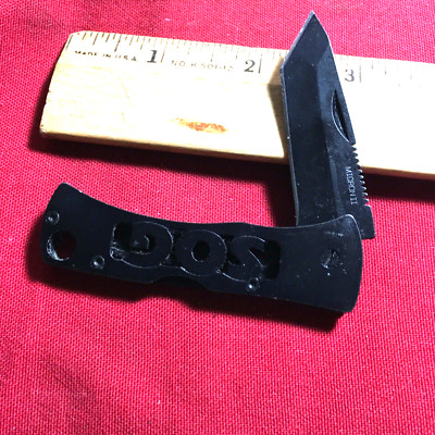 SOG MICRON TANTO Knife Keychain LOCKBACK SMALL EDC 1692 | eBay