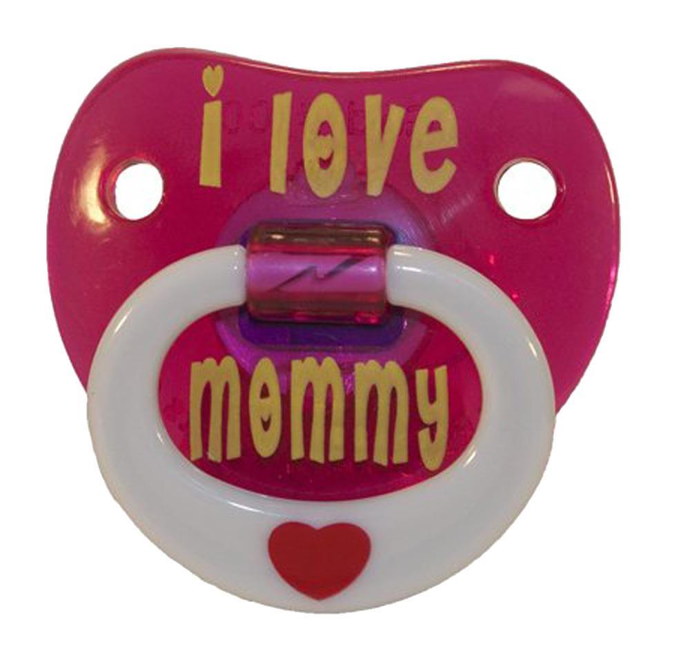 BUY 1 GET 1 FREE I LOVE MOMMY NOVELTY CHILDS FUNNY PACIFIER baby ...