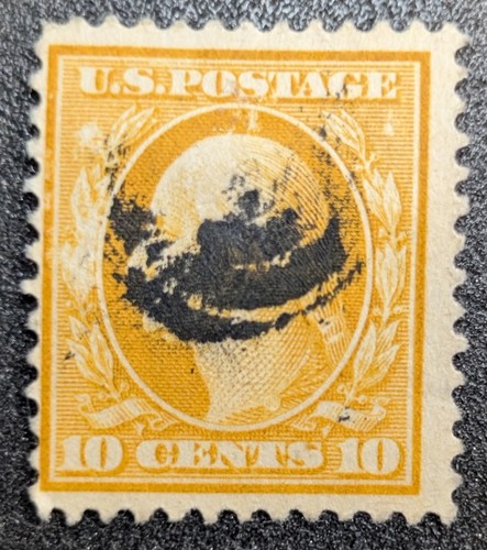 10C Ten Cent 1909 Washington U.S. Postage Stamp Yellow Used Condition ...