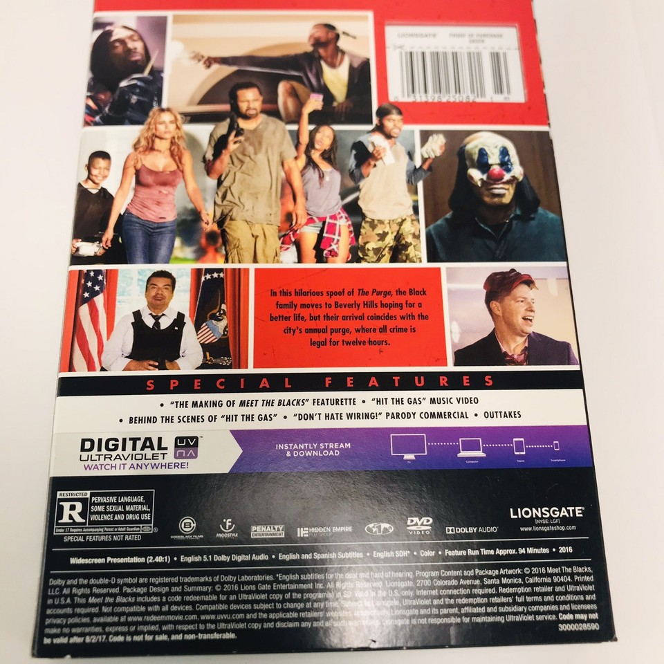 Meet The Blacks (DVD, 2016) Mike Epps George Lopez parody comedy racial ...