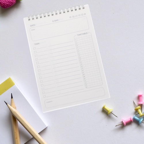 Time Management Plan Work Student Organiser Notebook Daily Schedule ...