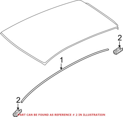 Genuine OEM Roof Molding Clip for Nissan 738569AN0A | eBay