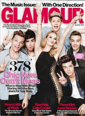 ONE DIRECTION - GLAMOUR Magazine Aug 2013 - BRAND NEW - No Label | eBay