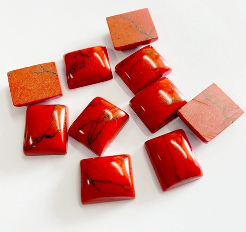 Howlite Red Rectangle Cabochon 5x7mm To 20x25mm Natural Calibrated ...