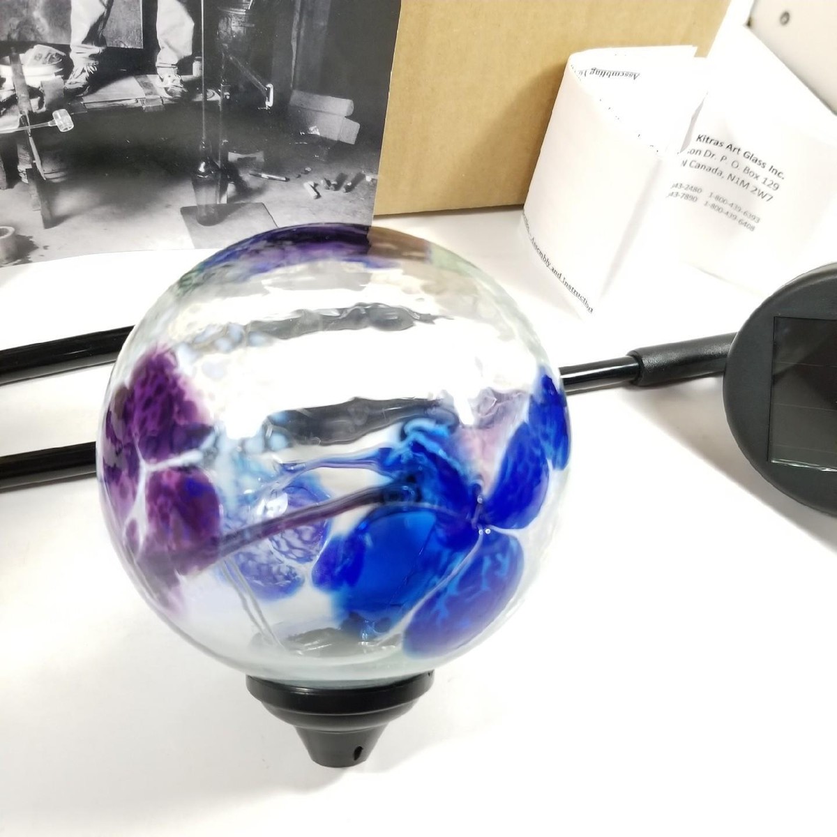 Kitras Art Glass Globes Kitras Art Glass Witch Ball, Cranberry