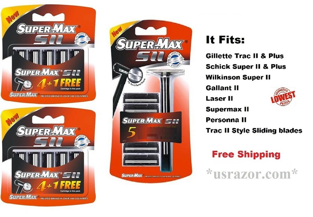 15 Gallant Razor fit Gillette Trac II Plus Schick Super 2 Shaver 5 ...