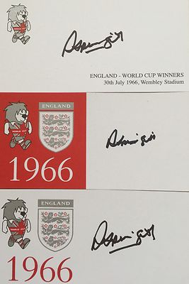 ENGLAND 1966 WORLD CUP SIGNED CARD RON SPRINGETT - BARGAIN QPR | eBay