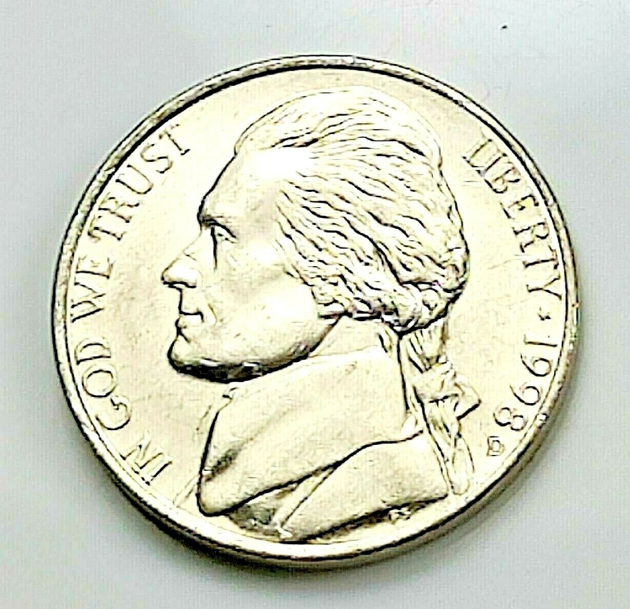 1998 D Jefferson Nickel - BU Coin Pulled from an OBW Roll | eBay