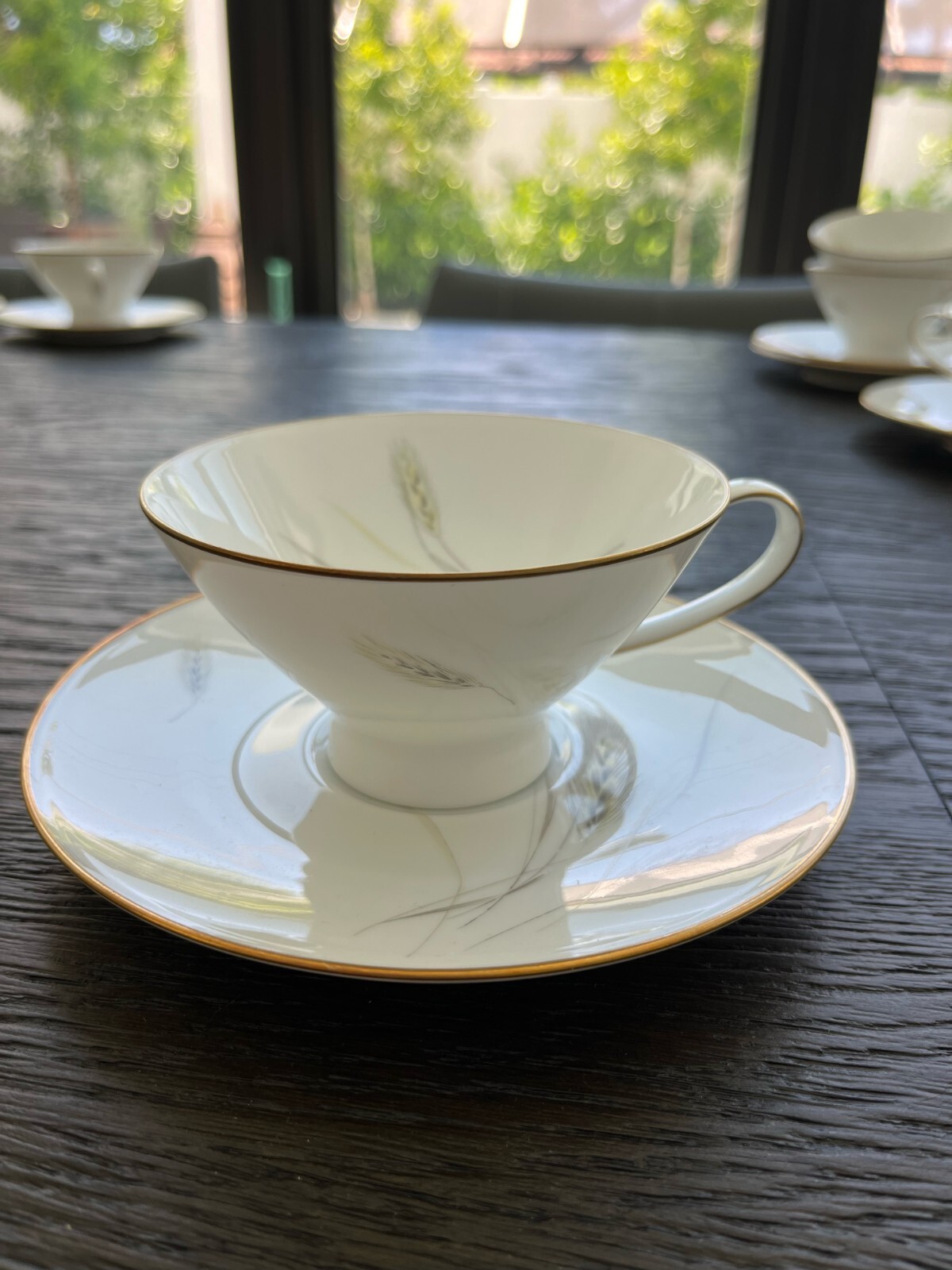 Rosenthal China Midcentury MCM Regina Gold - Set of 8 Teacups and ...