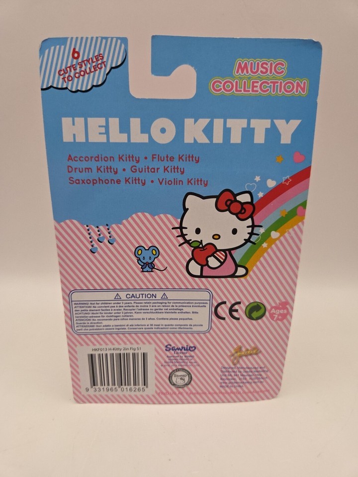 NEW Hello Kitty Music Collection Series 1 ACCORDION KITTY 2in Mini Toy ...