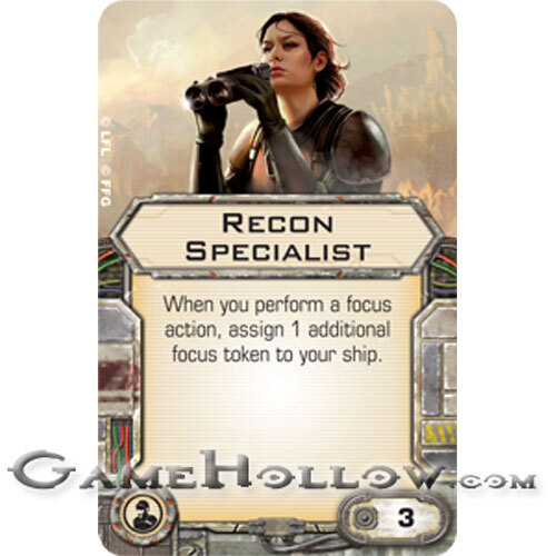 Star Wars Miniatures X-Wing Upgrade Card RECON SPECIALIST Crew | eBay