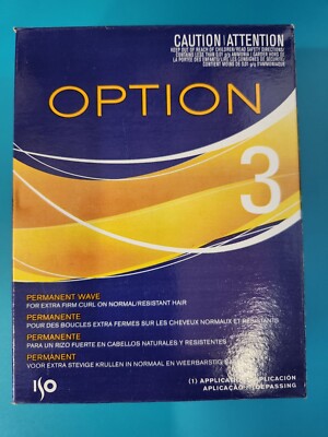 ISO OPTION 3 PERM KIT for Extra Firm Curl Normal to Resistant Hair Wave ...