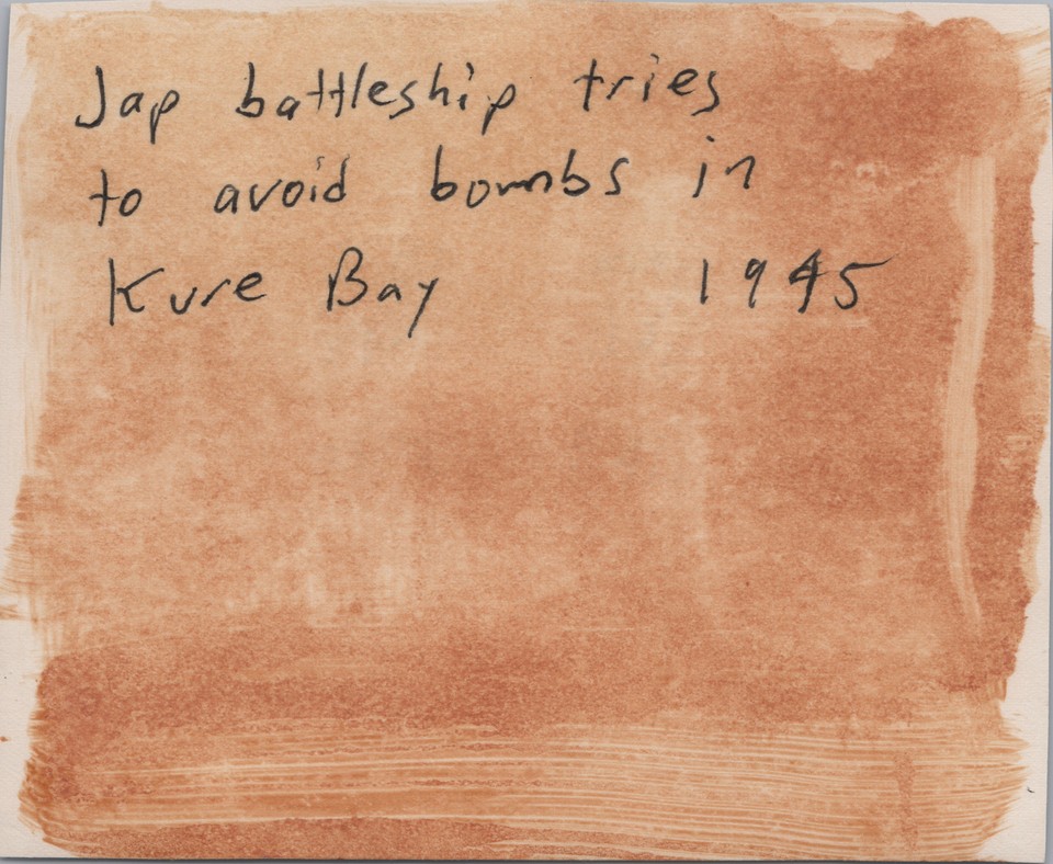 WW2 US attacks Japan 1945 Jap battleship bombs Kure Bay Rare Original ...
