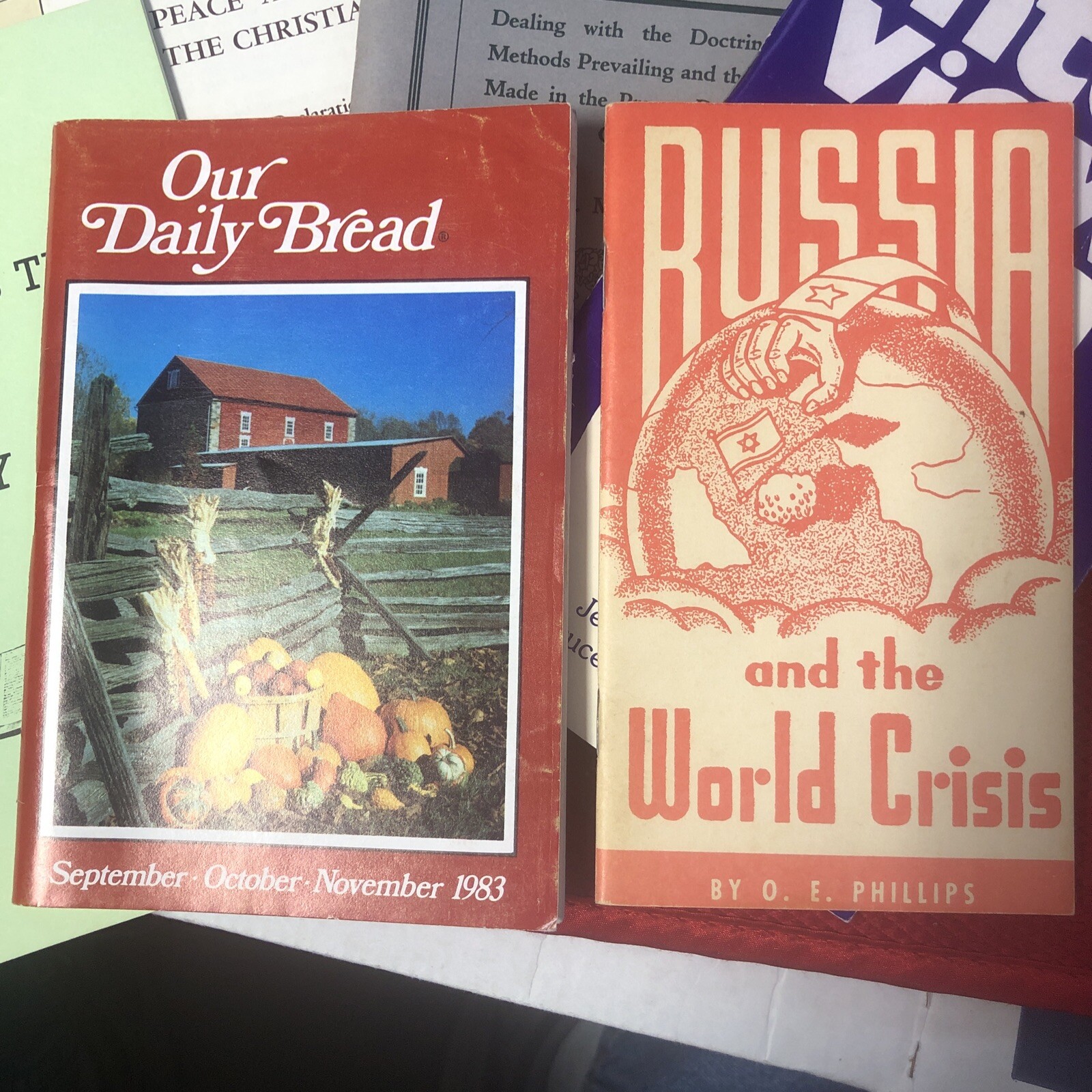23 Vintage Christian Booklet Lot Russia Divorce Healing Peace Creation ...