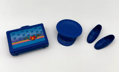 Barbie 1989 Flight Time Ken Pilot Accessories - READ | eBay