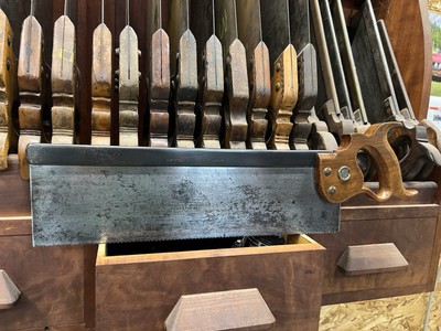 Wicked Sharp 1920's H. Disston & Sons No.4 16" 12PPI Xcut Back Saw Hand ...