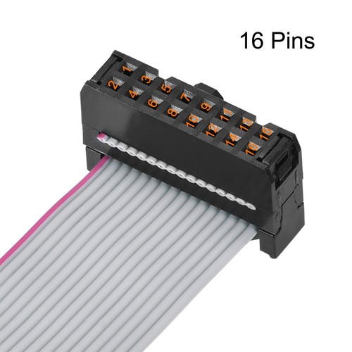 IDC Wire Flat Ribbon Cable FC/FC Connector 16 Pins 2.54mm Pitch 1m ...