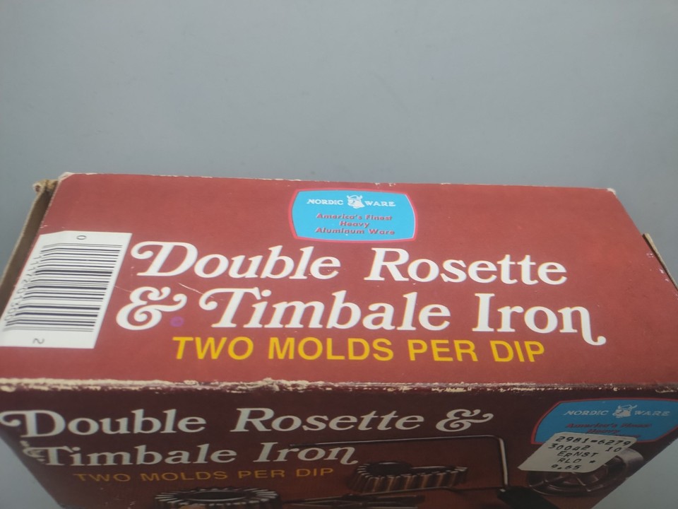 Vintage Nordic Ware Double Rosette & Timbale Iron Tart Shell mold ...