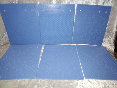 6 X Fiskars Double-Sided Texture Plates 12 Designs Inc Spiderweb ...