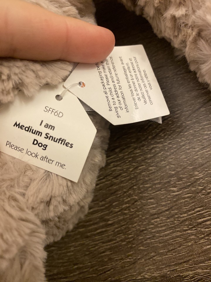 Jellycat Snuffles Dog Medium Brand New Tags Exclusive Rare Limited ...