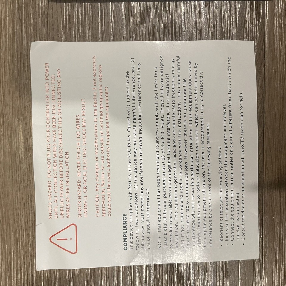 Rachio 3 Gray Black 4 Zones App Control Smart Sprinkler Controller Only ...