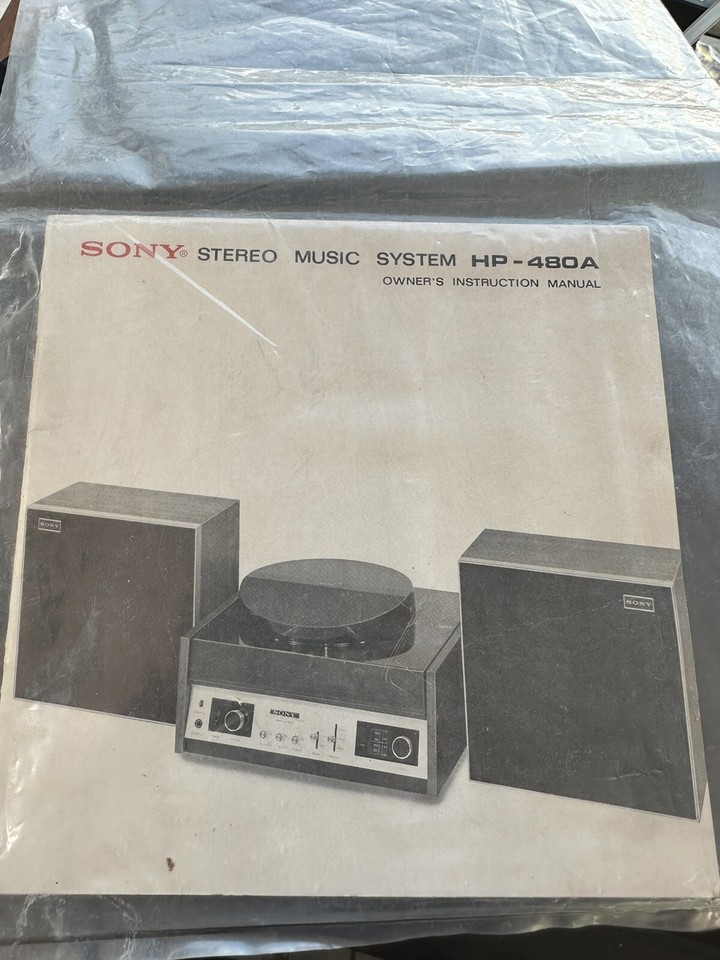 Vintage Sony HP-480A AM FM Stereo System with Dual 1210 Turntable ...