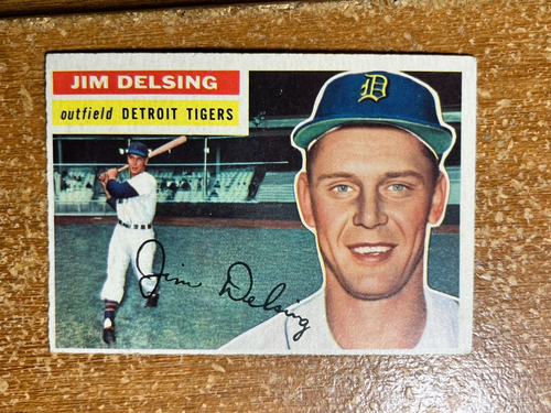 1956 Topps Jim Delsing Gray Back #338 VG | eBay