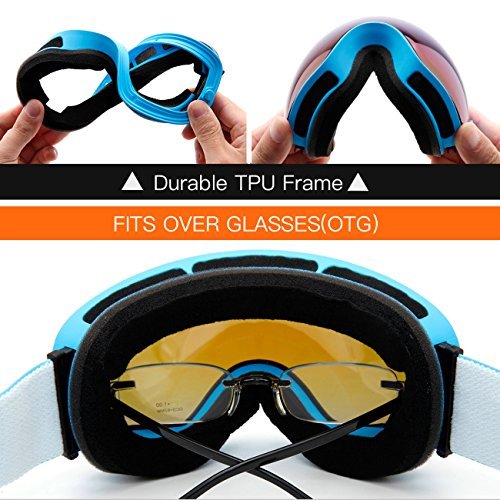 JULI Ski GogglesWinter Snow Sports Snowboard Goggles with Anti-fog UV ...