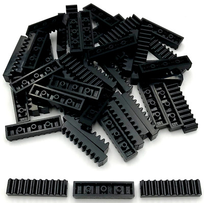 Lego 50 New Black Technic Gear Rack 1 x 4 Pieces | eBay
