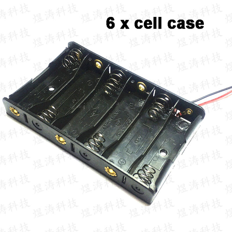 AA Battery Holder Box Storage Case 1 2 3 4 5 6 8 10 Cells Connector ...