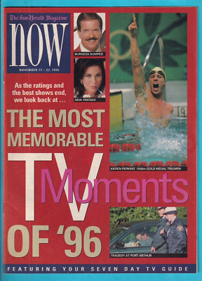 Tv Now magazine, 17 November 1996 - Tv Moments of 1996 | eBay Australia