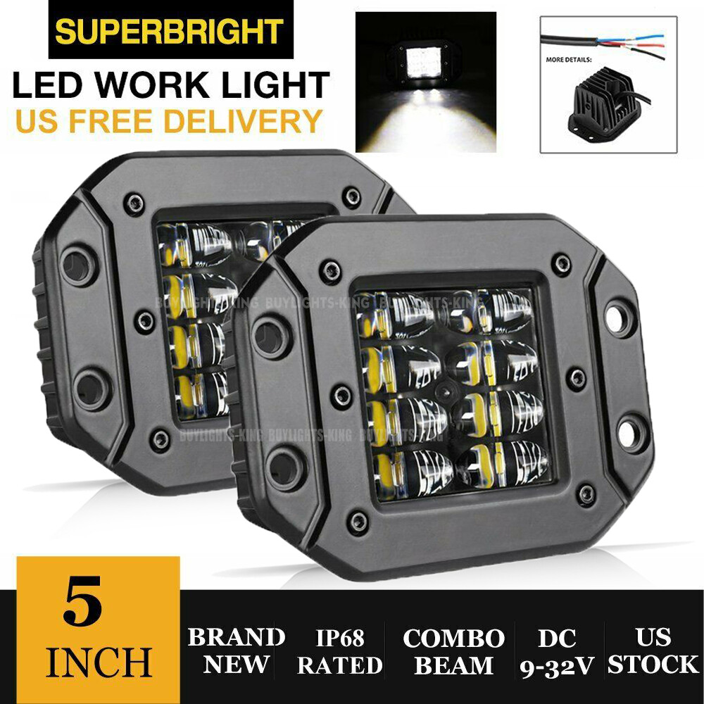 Led Backup Lights With Mounting Bracket Denali Flush Mount Led Cargo
