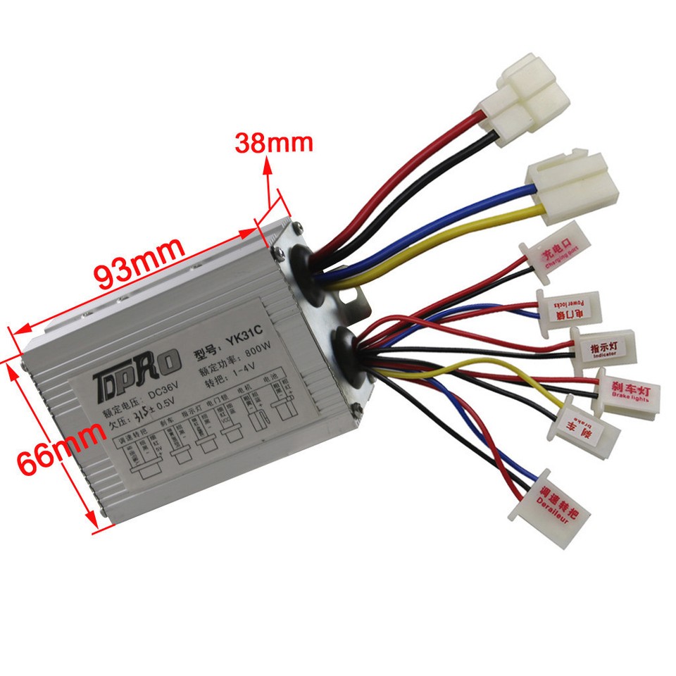 MY1020 800W 36V electric motor Speed Controller fr scooter bike go-kart ...