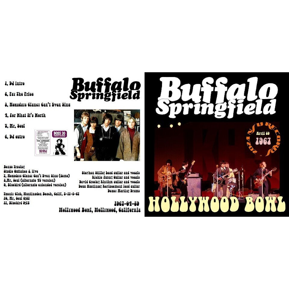the buffalo springfield Live at the hollywood bowl 1967 april 29 ltd cd ...